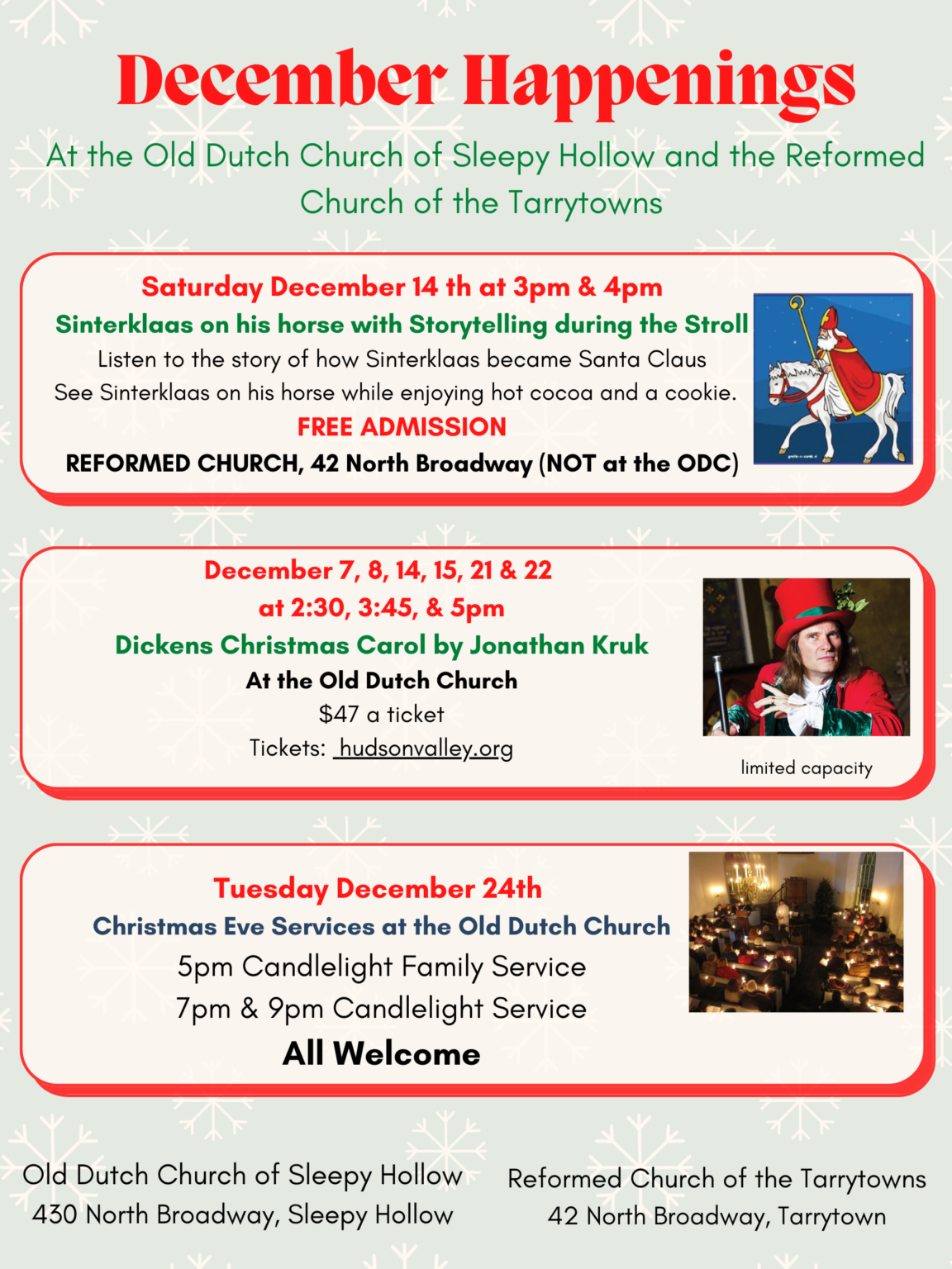 December 2024 happenings - Reformed Church of the Tarrytowns